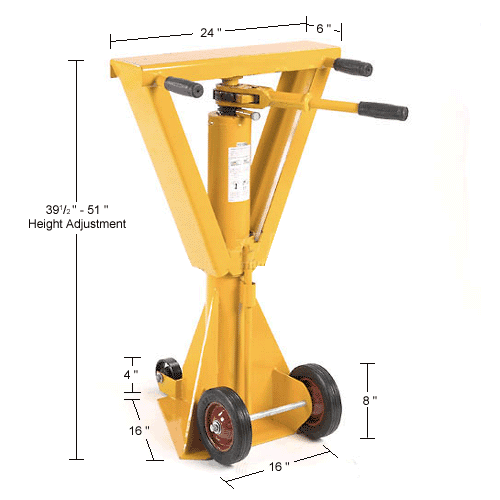 Global Industrial™ Heavy-Duty Trailer Stabilizing Jack Stand, 100,000 ...
