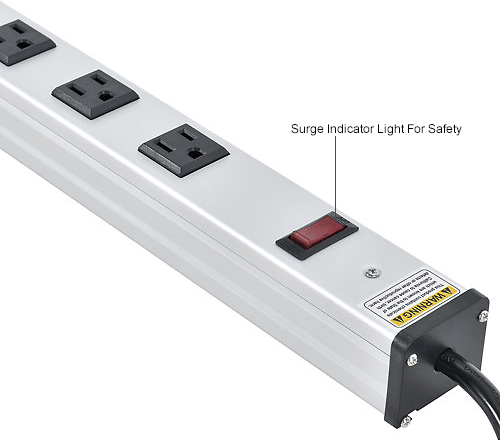 Global Industrial™ Power Strip, 18 Outlets, 15A, 48"L, 15' Cord