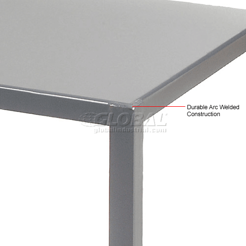 Jamco Stationary Machine Table W/ 2 Shelves, Steel Square Edge, 24"W x ...