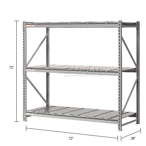 Global Industrial™ Extra Heavy Duty Storage Rack, Steel Deck, 72"Wx36 ...