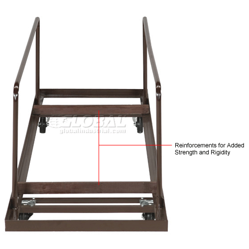 Interion® Table Cart For Rectangular Folding Tables Holds 10 - up to 96"