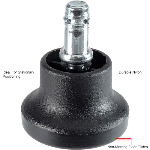 Global Industrial™ Stool & Chair Glides with Nylon Base, Stem Type E ...