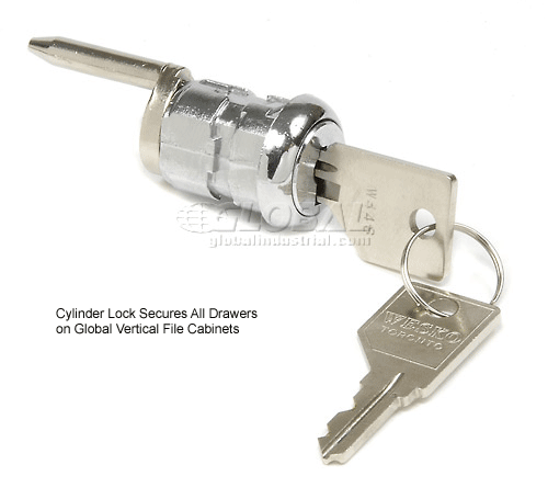File Cabinets | Vertical | Global™ Vertical File Lock Kit | 516230 ...