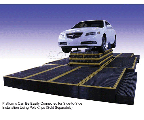 Add-A-Level™ Stackable Platform Add-On 2-5/8" Thick 2' x 8' Black