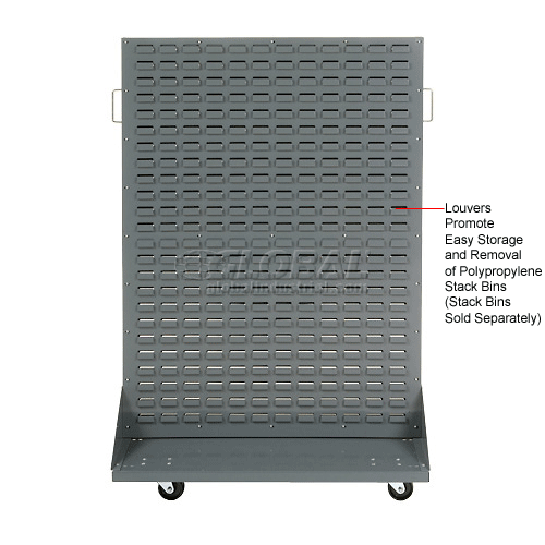 Global Industrial™ Mobile Double-Sided Rack without Bins 36" x 54"