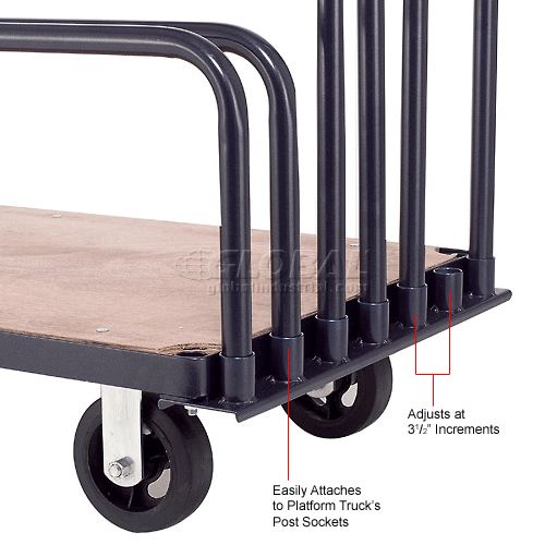 Global Industrial™ 38" Upright Frame for 60"L Adjustable Panel Truck ...