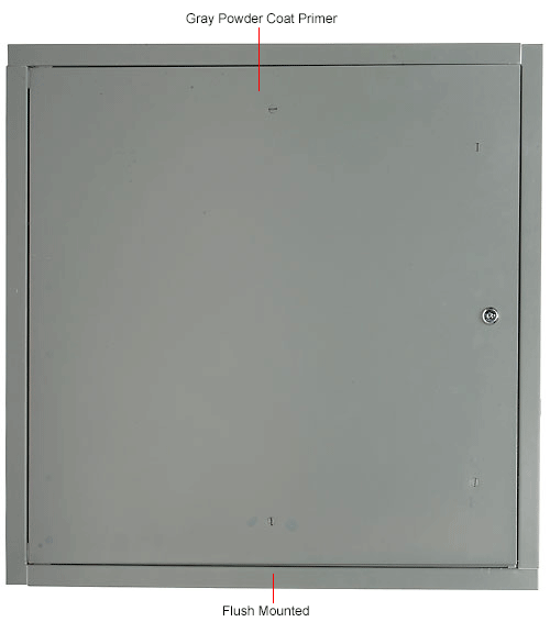 Global Industrial™ Multi Purpose Metal Access Panel, Key Lock, 24"W x 24"H