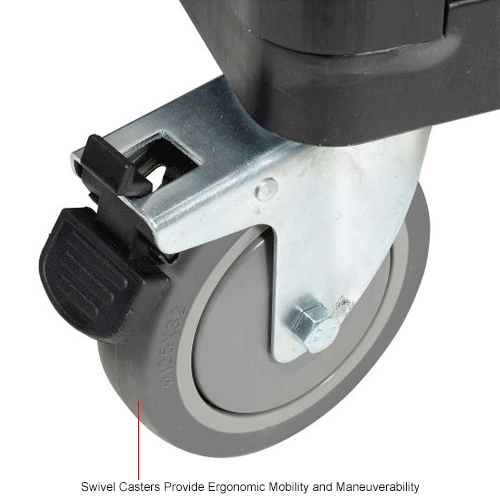 Global Industrial™ Easy Assembly Vented Wall Container - Lid/Casters 39 ...