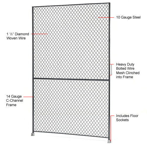 Global Industrial™ Wire Mesh Panel - 5x10 | 603329 - GLOBALindustrial.com