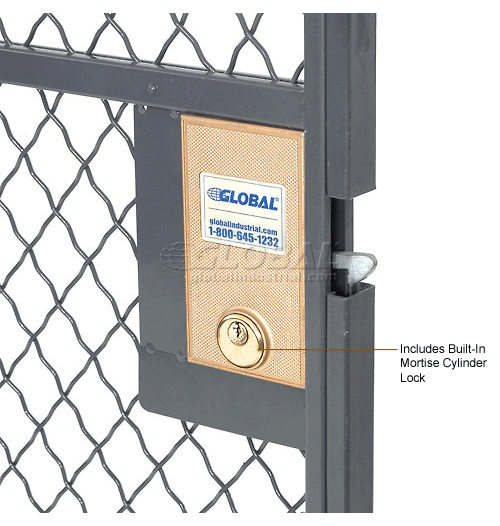 Global Industrial™ Wire Mesh Sliding Gate - 8x6