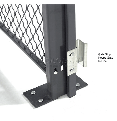 Global Industrial™ Wire Mesh Sliding Gate - 8x5