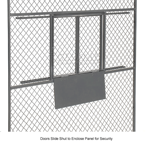Global Industrial™ Wire Mesh Service Window for 10' Security Room