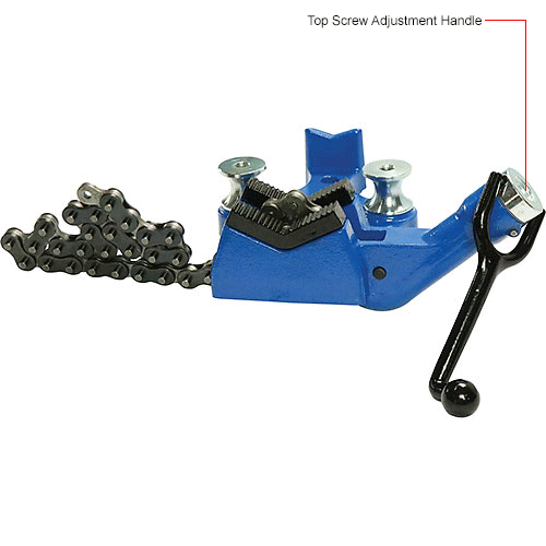 Global Industrial™ Bench Chain Vise, 1/2" - 6" Pipe Capacity