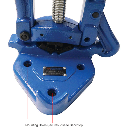 Global Industrial™ Bench Yoke Vise, 1/8" - 2-1/2" Pipe Capacity