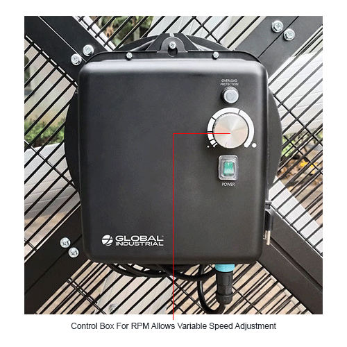 6' Mobile Industrial Cooling Barrel Fan, 40,000 CFM, 120V