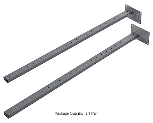 Global Industrial™ Steel Uprights, Gray, 2/Pack