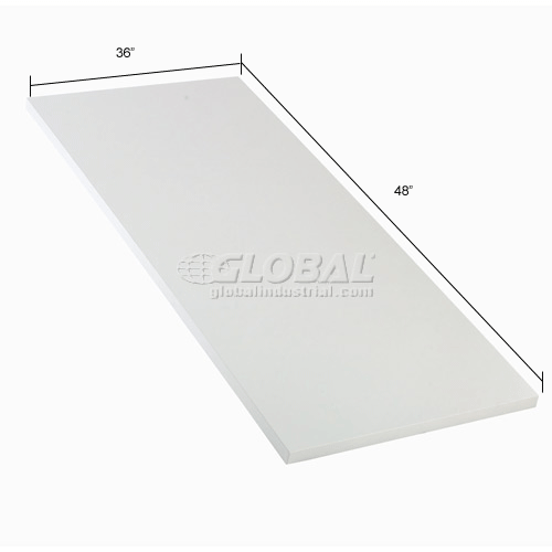 Global Industrial™ Workbench Top, Plastic Laminate Square Edge, 48"W x ...