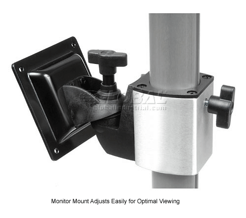 Global Industrial™ Adjustable Ergonomic Standing Computer Workstation ...