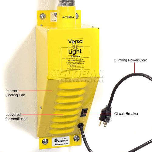 Versa-Light VL0425X Dock Light 42" L Reach