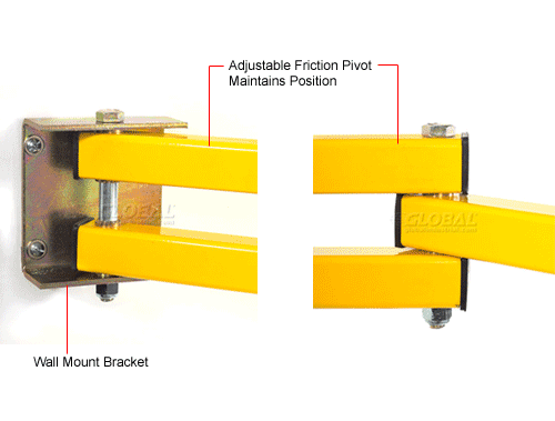 Wesco® Dock Fan w/ 40"L Double Arm, 4,000 CFM