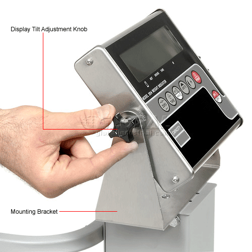 Detecto 8852F-185 NTEP Digital Receiving Scale 1000lb x 0.5lb/ 440kg x ...