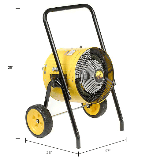 Fostoria Portable Salamander Heater W/ Adjustable Thermostat, 600V, 3 ...