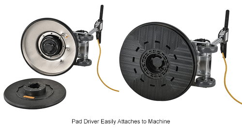 Global Industrial™ Dual Speed Floor Machine, 20" Cleaning Path