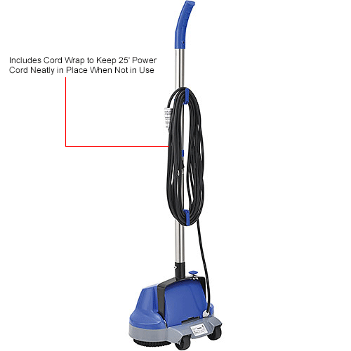 Global Industrial™ Mini Floor Scrubber With Floor Pads, 11" Cleaning ...