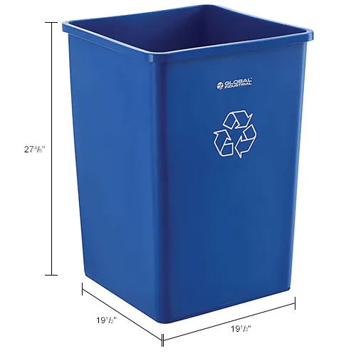 Square garbage bin store