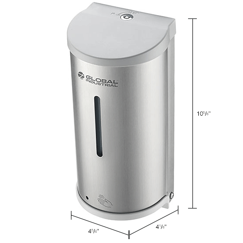 Global Industrial™ Automatic Liquid Hand Sanitizer/Soap Dispenser, 800 ...
