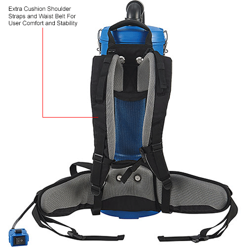 Global Industrial™ Ergonomic HEPA Backpack Vacuum w/ 8-Piece Tool Kit ...