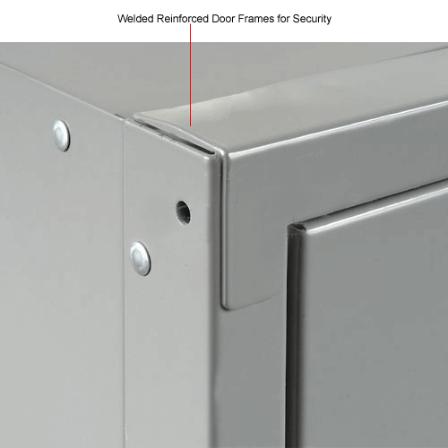 Global Industrial™ Capital® 1-Tier 3 Door Locker, 12"Wx18"Dx72"H, Gray ...