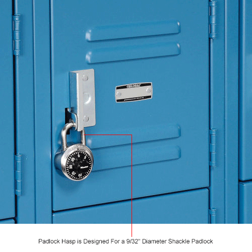 Global Industrial™ 6-Tier 6 Door Box Locker, 12"W x 12"D x 12"H, Blue ...