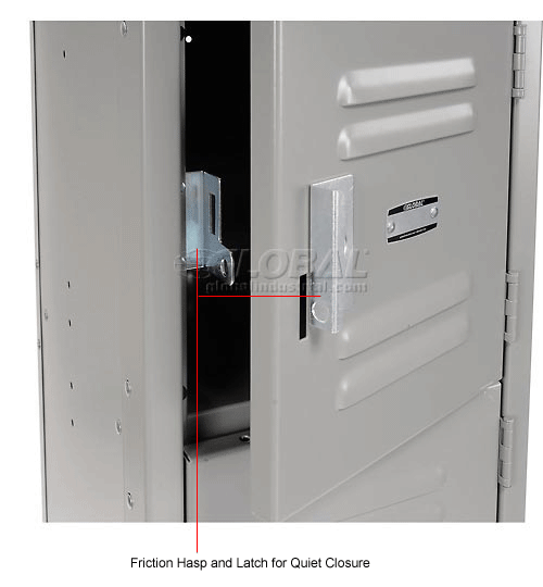 Global Industrial™ 6-Tier 6 Door Box Locker, 12"W x 12"D x 12"H, Gray ...