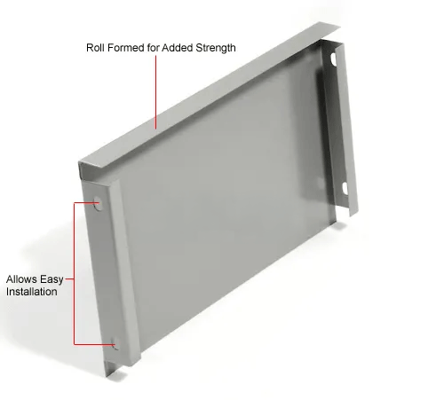 Tennsco Steel Locker Front Base FB-12-MGY - For Lockers With 6"H Legs ...