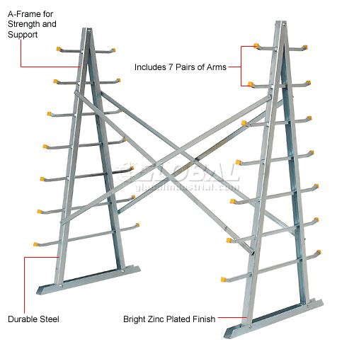 Horizontal Bar, Pipe, Lumber Storage Rack