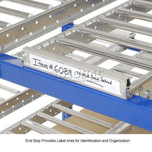 UNEX 99S4R92X48 Span Track Gravity Flow Roller Lane 48"Dx9"W
