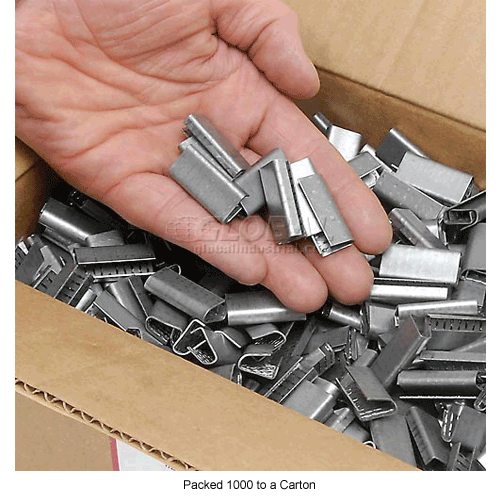 Pac Strapping Serrated Polyester Strapping Seals, 1/2" Strap Width ...