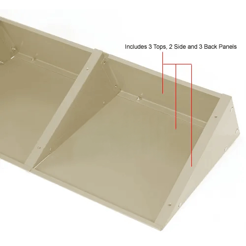 Global Industrial™ Locker Slope Top Kit 12x15 Tan