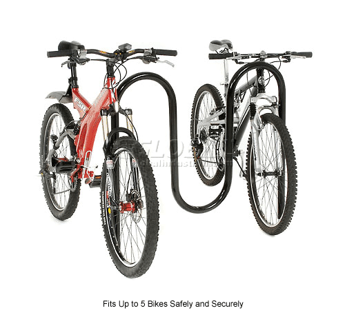 Global Industrial™ Wave Bike Rack, 5-Bike Capacity, Below Ground Mount ...