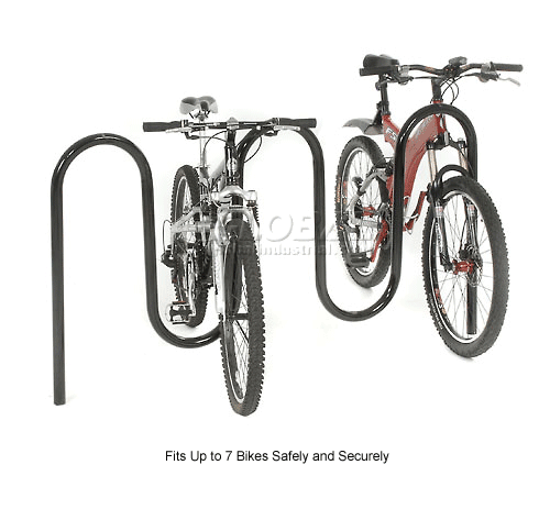 Global Industrial™ Wave Bike Rack, 7-Bike Capacity, Below Ground Mount ...