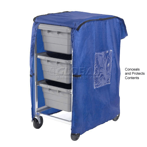 Global Industrial™ Blue Nylon Cover For 3 Lug Cart