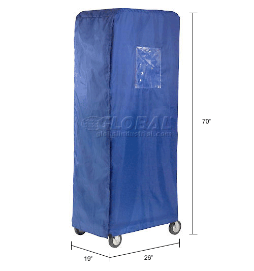 Global Industrial™ Blue Nylon Cover For 6 Lug Cart