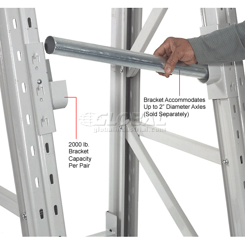 Global Industrial™ Reel Rack Add-On Unit 48"W x 36"D x 120"H