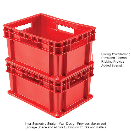 Global Industrial™ Solid Straight Wall Container, 15-3/4"Lx11-3/4"Wx8-1 ...