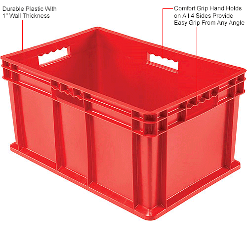 Global Industrial™ Solid Straight Wall Container, 23-3/4"Lx15-3/4"Wx12 ...