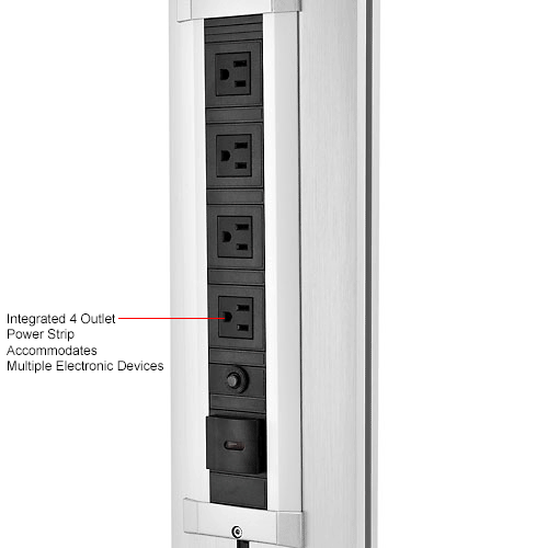 Global Industrial™ Mobile Height Adjustable Desktop Computer ...