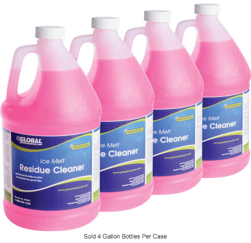 Global Industrial™ Ice Melt Residue Cleaner, 1 Gallon Bottle, 4/Case