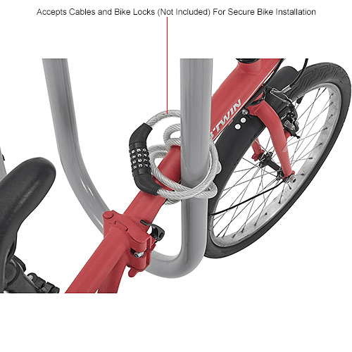 Global Industrial™ Wave Bike Rack, 7-Bike Capacity, Below Ground Mount ...