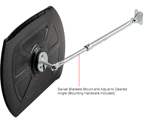 Global Industrial™ Roundtangular Acrylic Convex Mirror, Indoor, 12"x18 ...